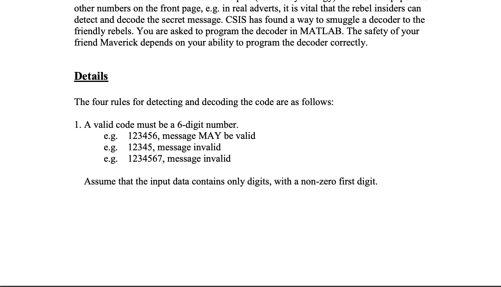 Solved Objective - Decode the message using a bunch of "If | Chegg.com