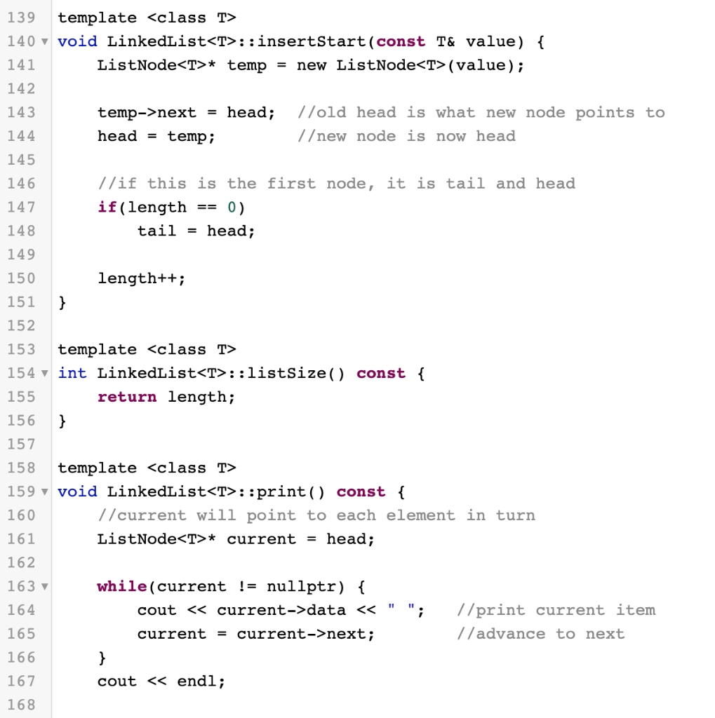 C Linkedlistclass Insert End Write The Code For