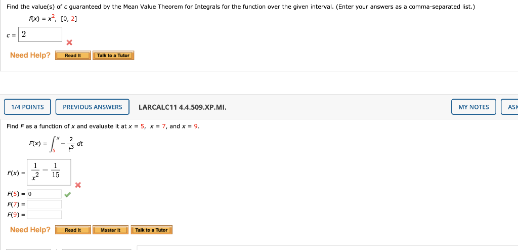 Solved Find The Value s Of C Guaranteed By The Mean Value Chegg