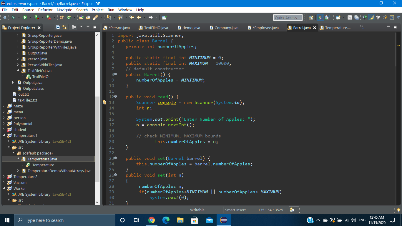 Solved I need help. Here is my temperature and my classes. | Chegg.com