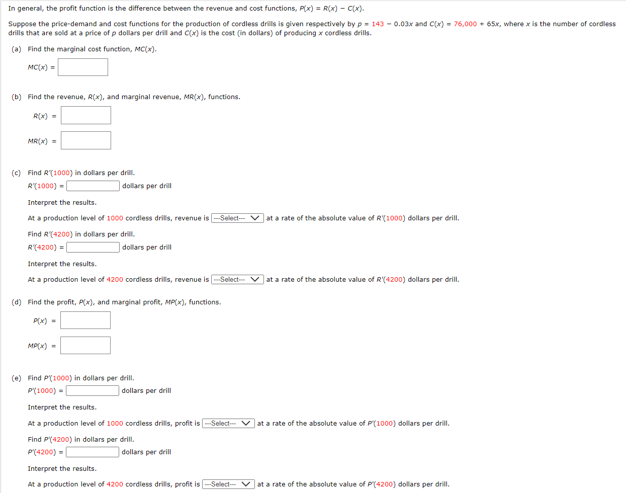 Solved In general, the profit function is the difference | Chegg.com