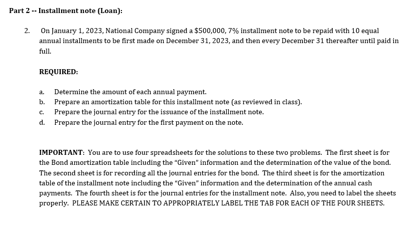 Solved On January 1, 2023, National Company signed a | Chegg.com