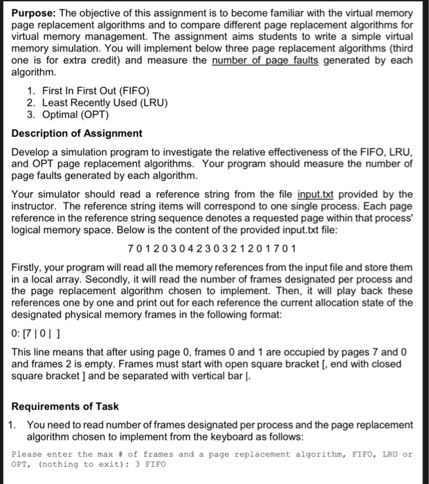 Solved Purpose: The objective of this assignment is to | Chegg.com