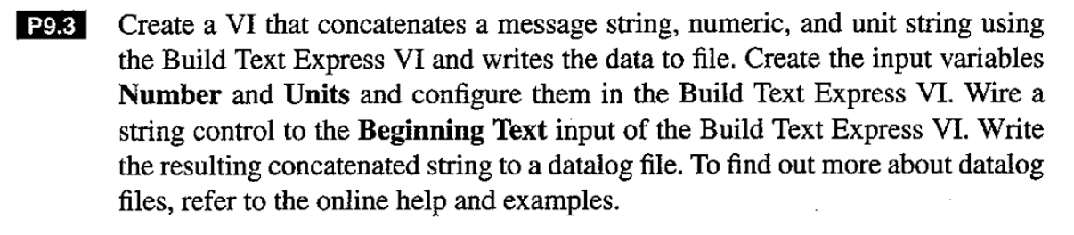 Solved P9 3 Create A Vi That Concatenates A Message String