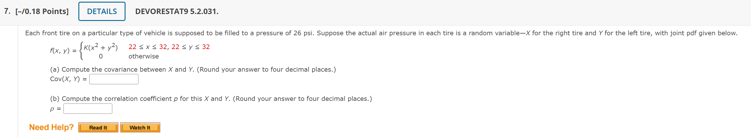 Solved f(x,y)={K(x2+y2)022≤x≤32,22≤y≤32 otherwise (a) | Chegg.com