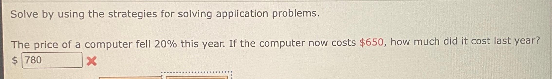 Solved Solve by using the strategies for solving application | Chegg.com