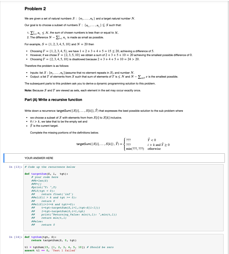 Solved Need to define a recursive relation that satisfies | Chegg.com
