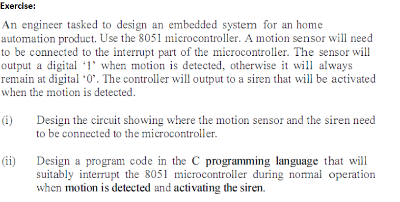 An engineer tasked to design an embedded system for | Chegg.com