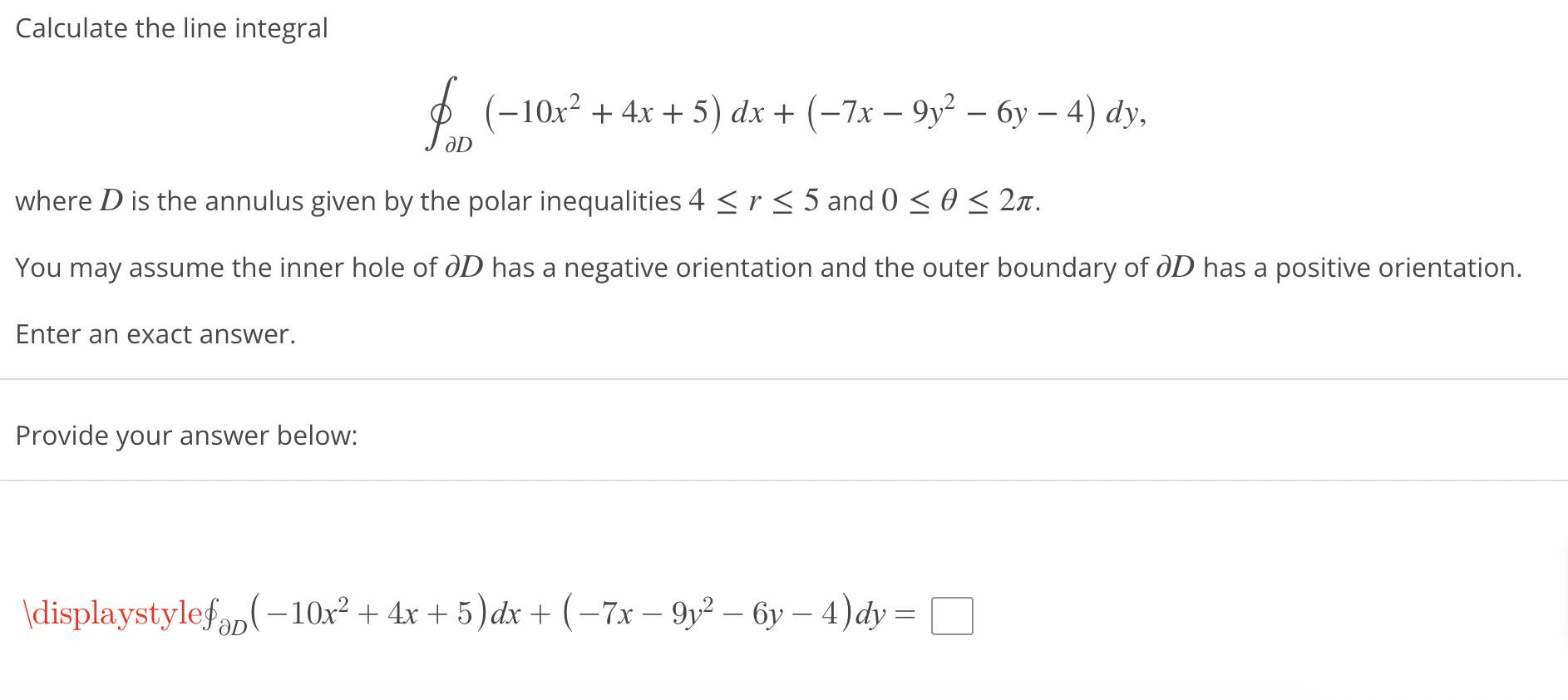Solved Calculate the line integral | Chegg.com