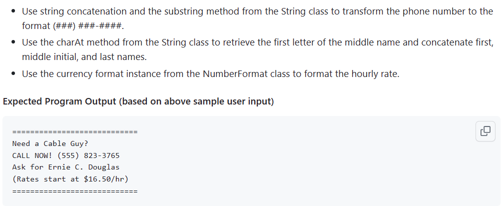 Solved Problem Description Write an application that prompts | Chegg.com