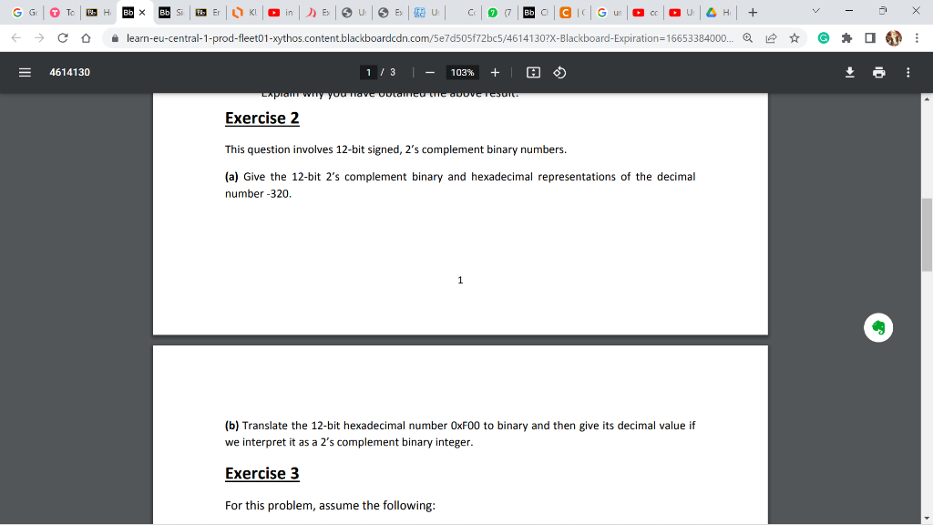 Solved This question involves 12-bit signed, 2's complement | Chegg.com