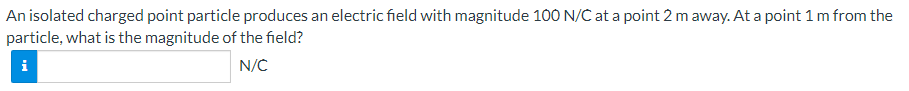 Solved An isolated charged point particle produces an | Chegg.com