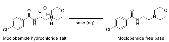 Solved In this experiment, moclobemide free base is | Chegg.com