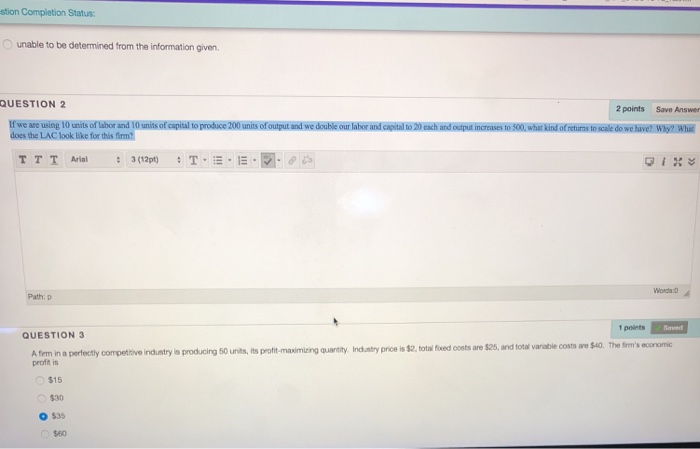 Solved stion Completion Status: unable to be determined from | Chegg.com