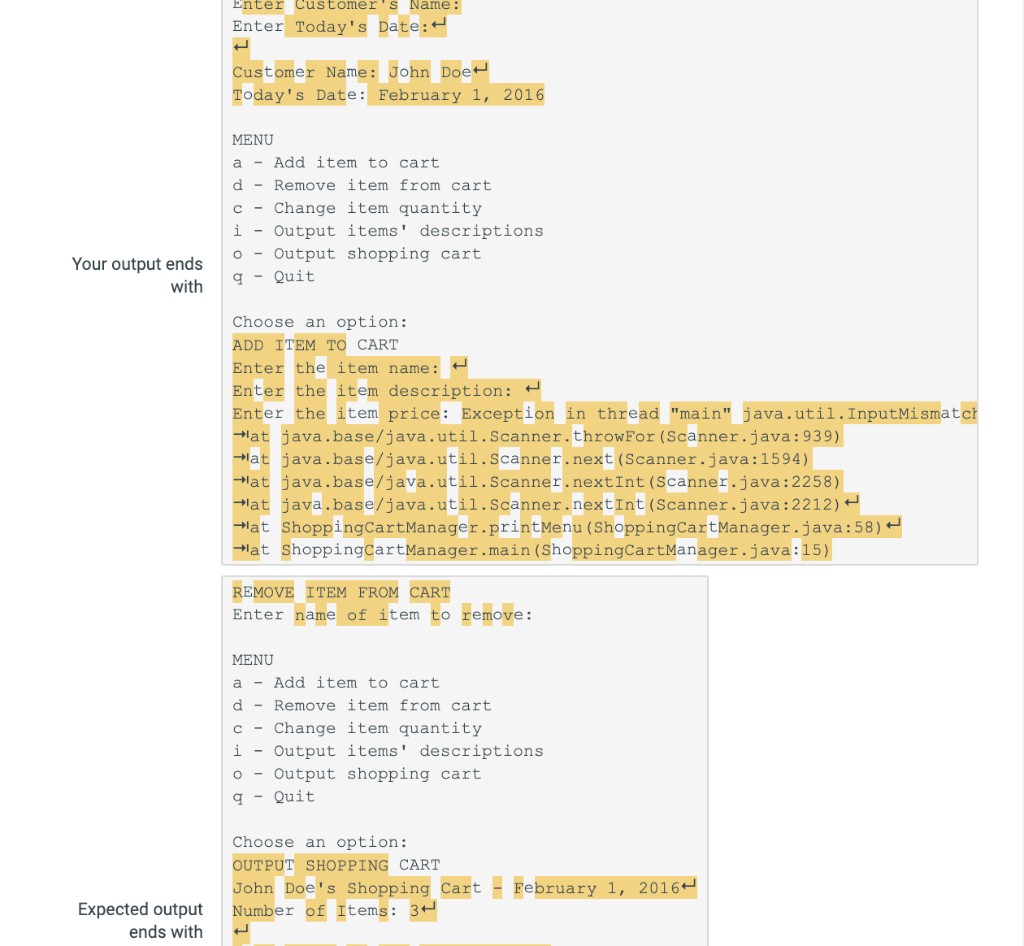 o Modifies an item's description, price, and/or | Chegg.com