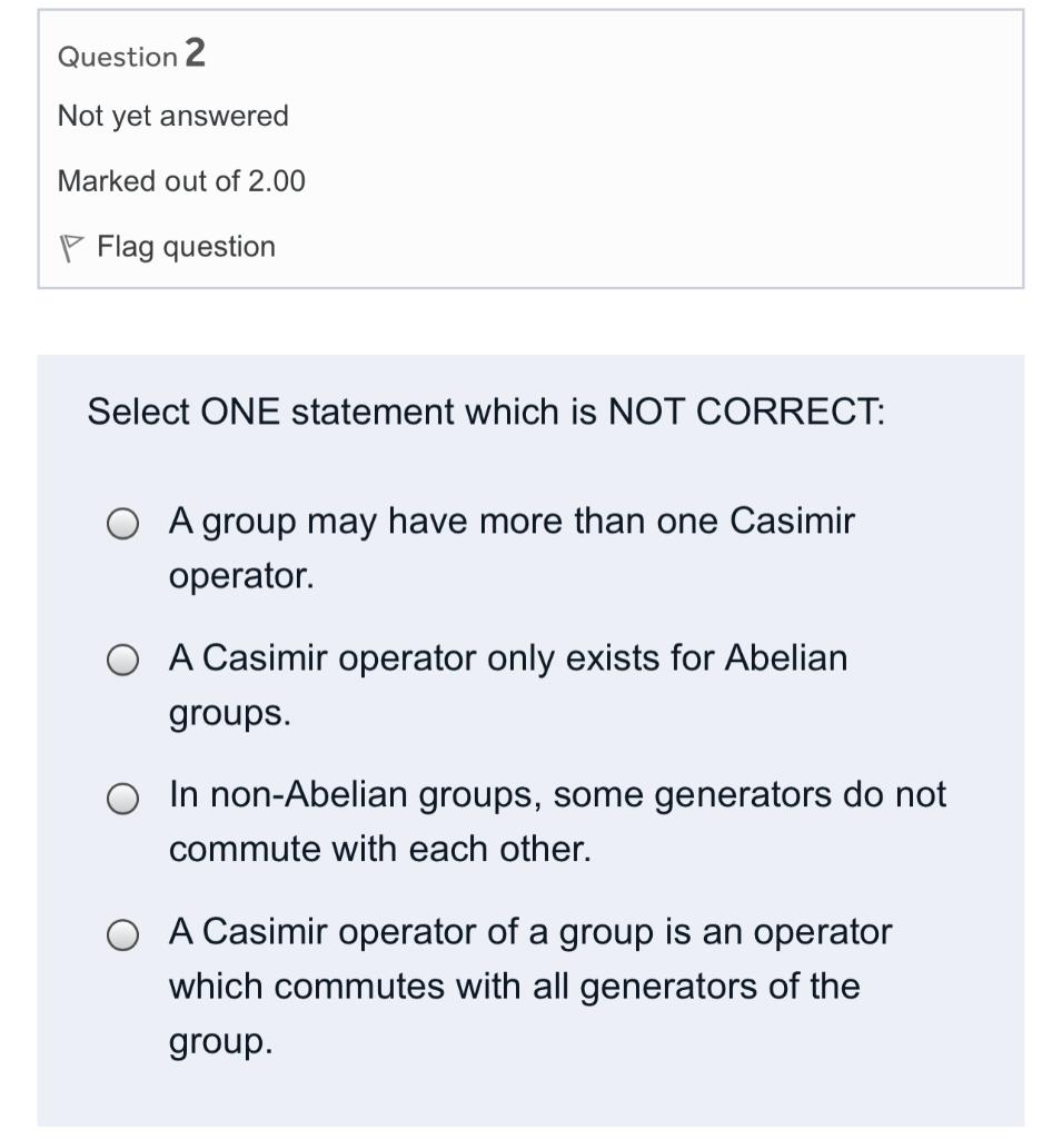 Solved Question 1 Not yet answered Marked out of 2.00 P Flag | Chegg.com