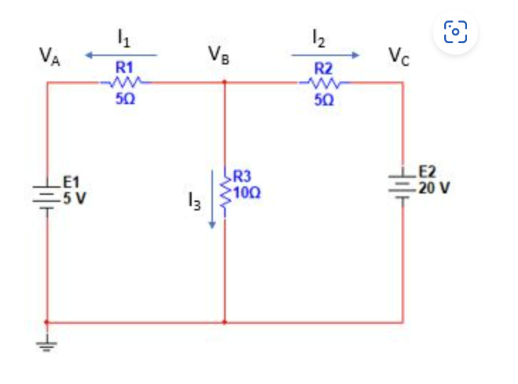 Solved Node A What is the Voltage at Node A,VA ? Node C What | Chegg.com