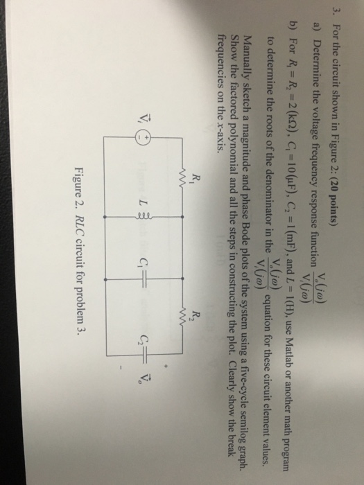 Solved For the circuit shown in Figure 2: a) Determine the | Chegg.com