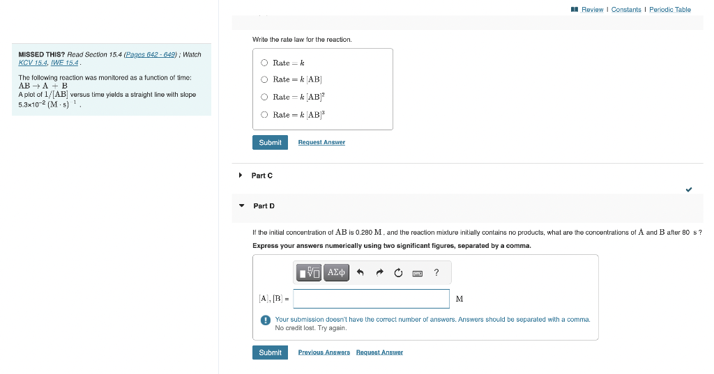 Solved Make sure answer for part d is both A and B seperated | Chegg.com