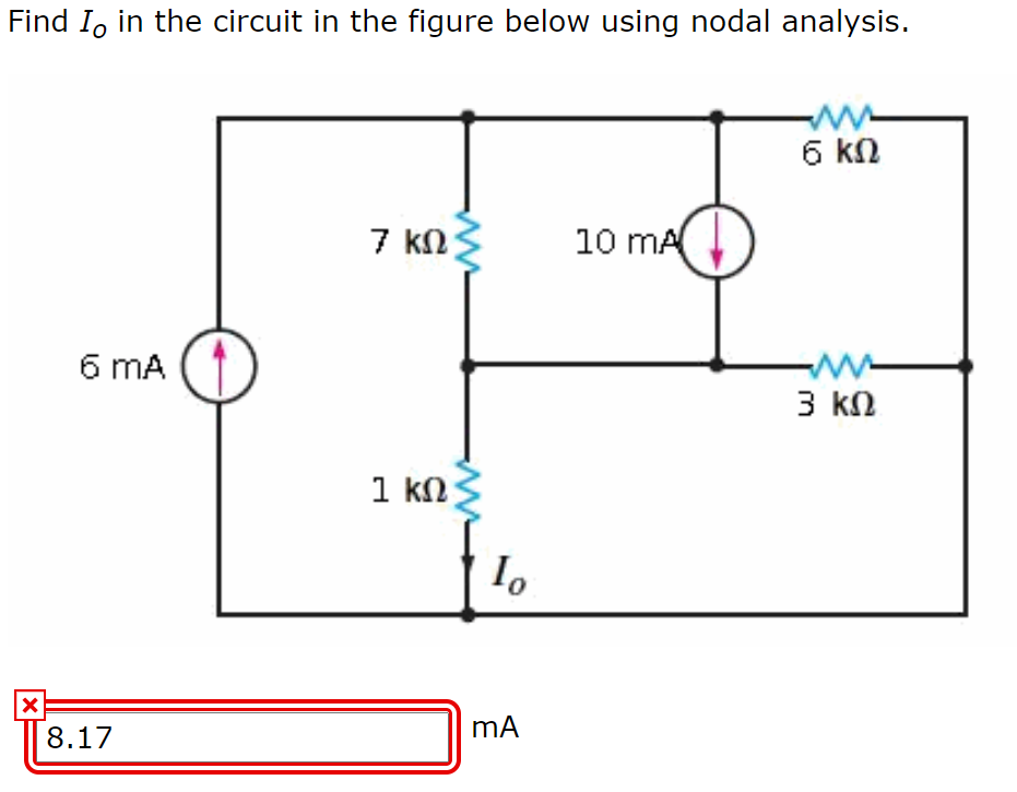 Solved Find Io in the circuit in the figure below using | Chegg.com