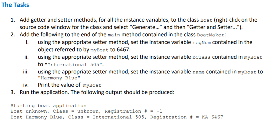 Solved Given Code Boatjava Public Class Boat