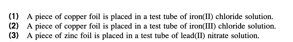 Solved E° (V) Redox couple Fe3+ (aq) + € → Fe2+(aq) Fe2+ | Chegg.com