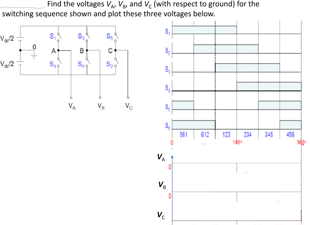Solved Find the voltages VA, VB, and Vc (with respect to | Chegg.com