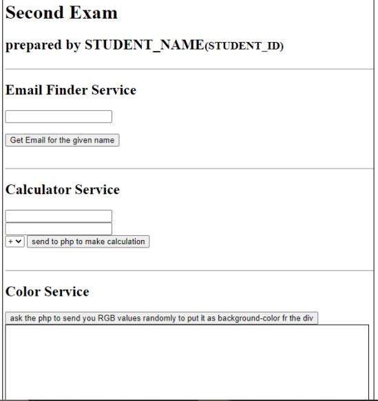Solved Second Exam prepared by STUDENT_NAME(STUDENT_ID) | Chegg.com