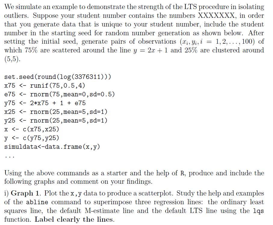 Solved Only 1 small question on R code. Please help and do | Chegg.com