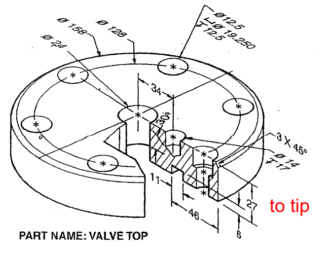 Solved Please use creo to create this model, and shows each | Chegg.com