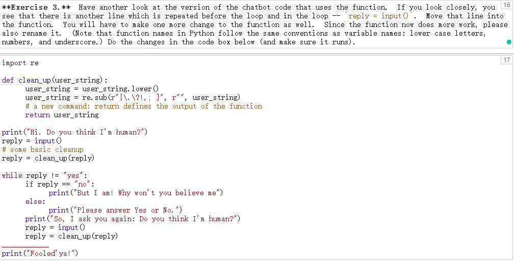 Solved **Exercise 3. ** Have another look at the version of | Chegg.com