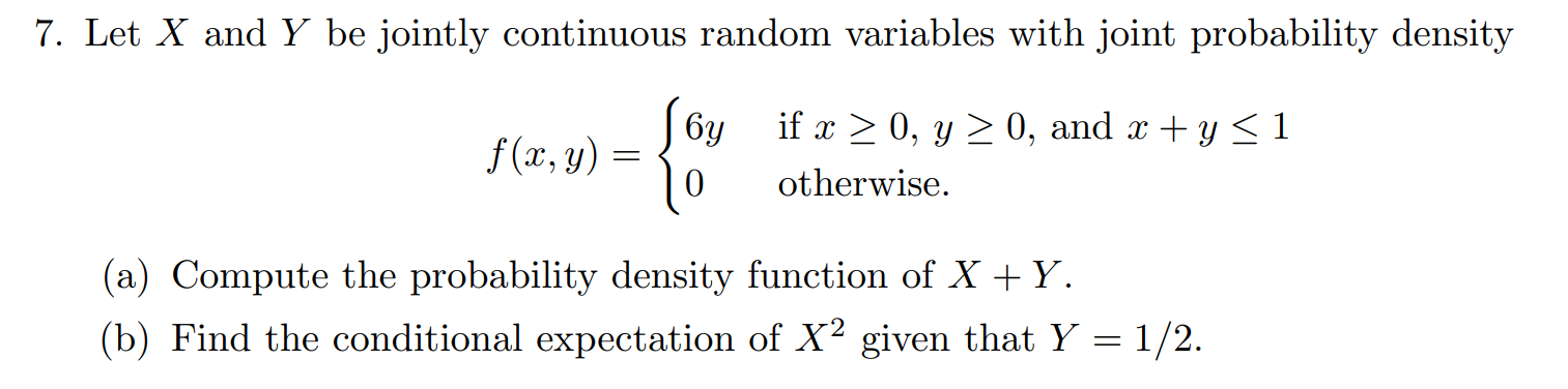 Solved Let X and Y be jointly continuous random variables | Chegg.com