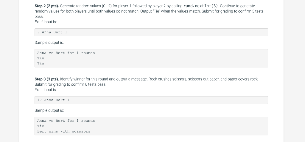 Solved Program Specifications Write a program to play an | Chegg.com