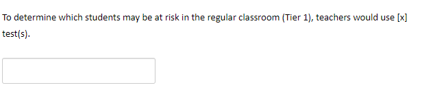 Solved To determine which students may be at risk in the | Chegg.com