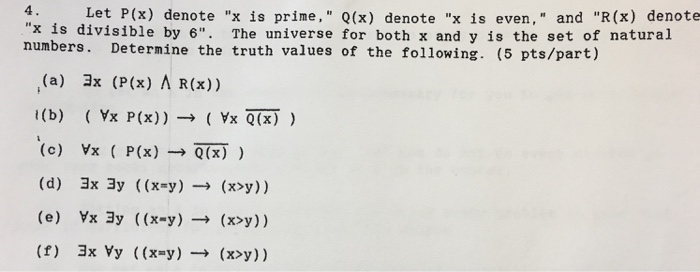 Solved Let P(x) denote Solved Let P(x) denote