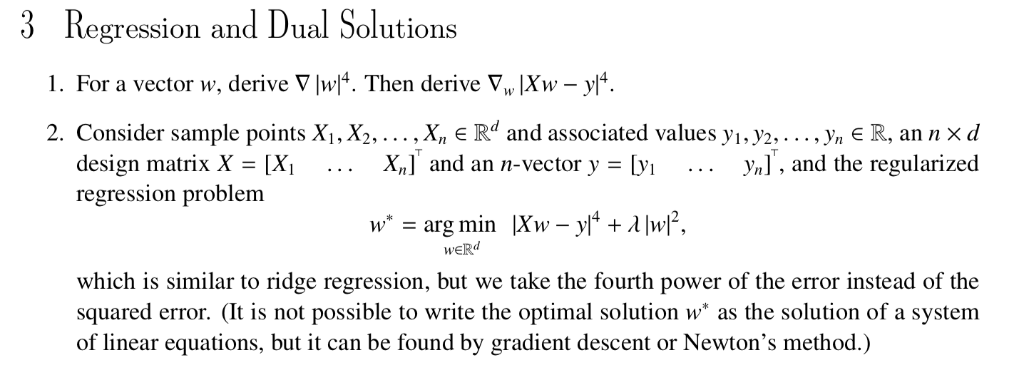 Show that the optimum w is unique. By setting the | Chegg.com