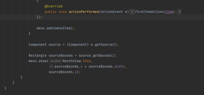 Solved ide void actionPerformed(ActionEvent e) = (mitemModel | Chegg.com