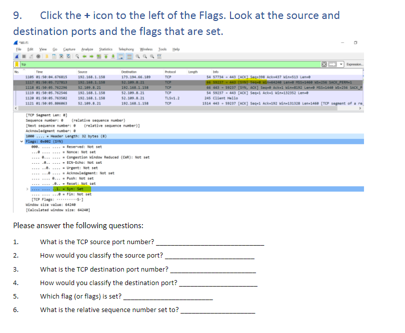 Solved 9. Click the + icon to the left of the Flags. Look at | Chegg.com
