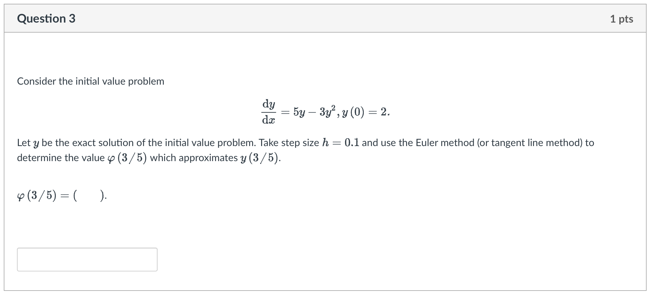 Solved Consider the initial value problem | Chegg.com