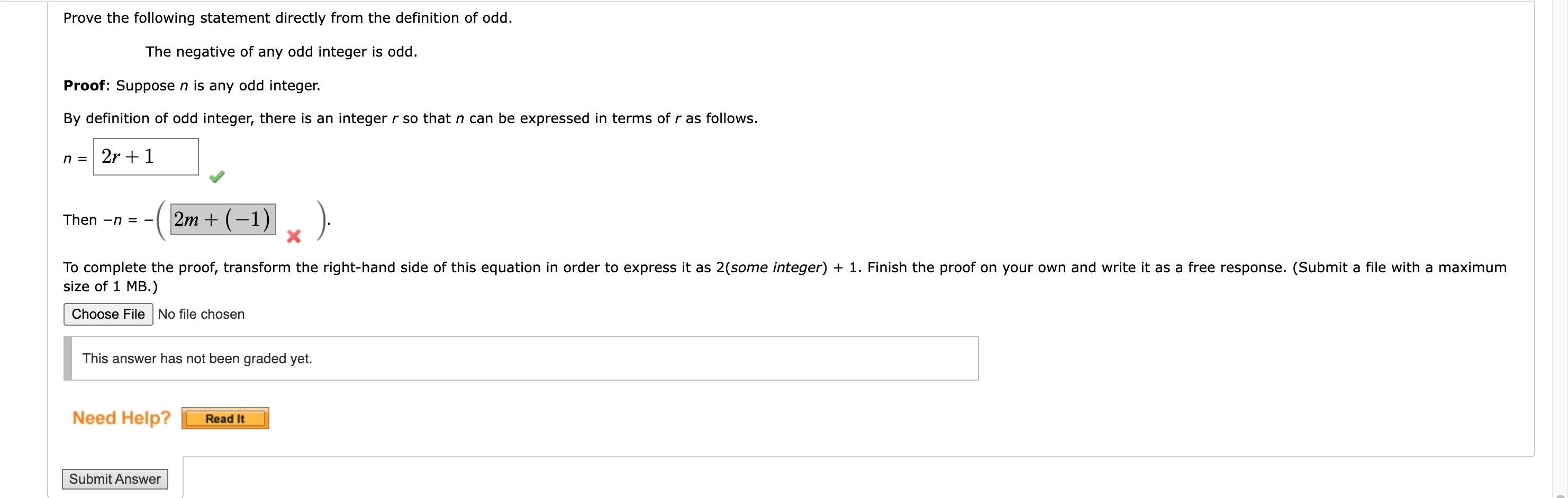 Solved Prove the following statement directly from the | Chegg.com