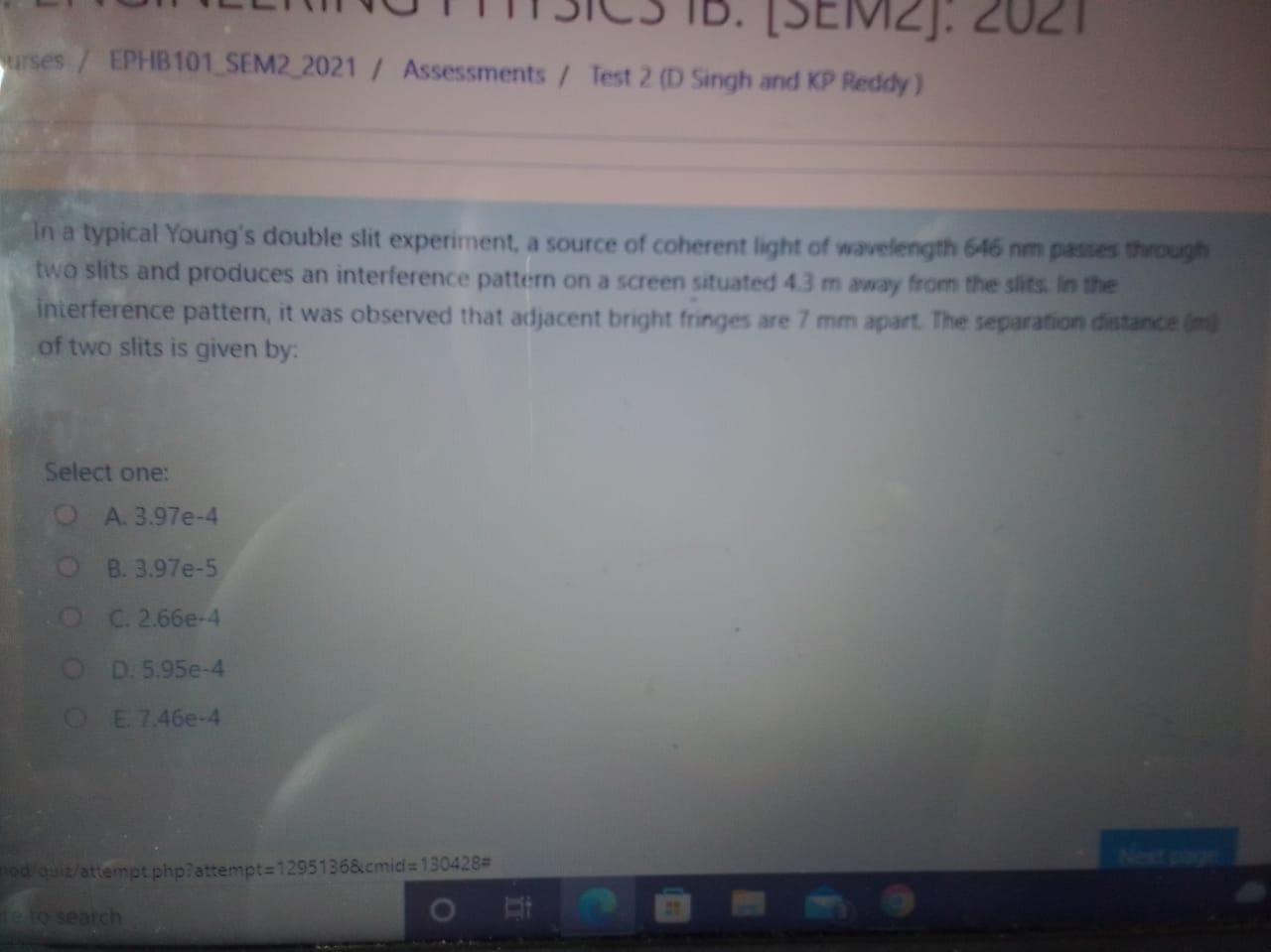 Solved [SEM2): 2021 curses / EPHB 101 SEM2_2021 / | Chegg.com