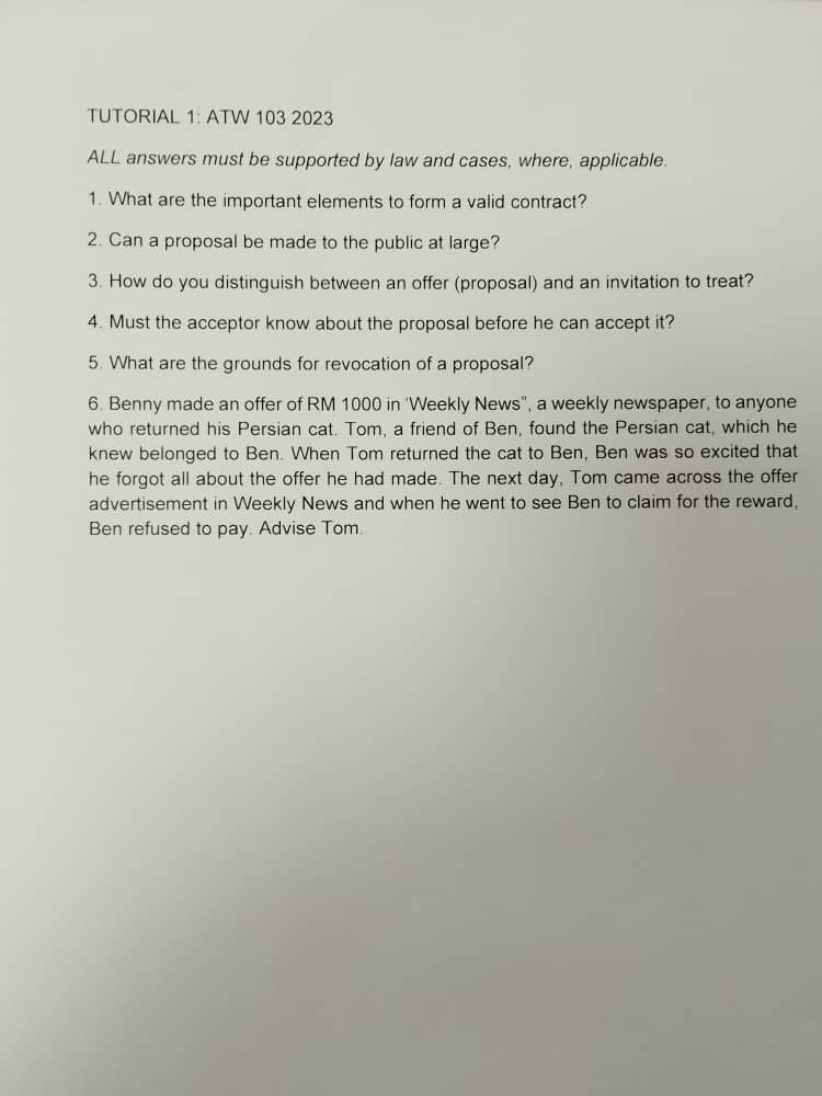 Solved TUTORIAL 1: ATW 1032023 ALL answers must be supported | Chegg.com