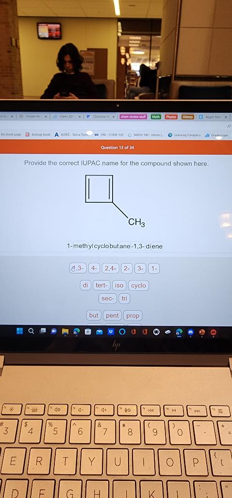 Solved Provide the correct IUPAC name for the compound shown | Chegg.com