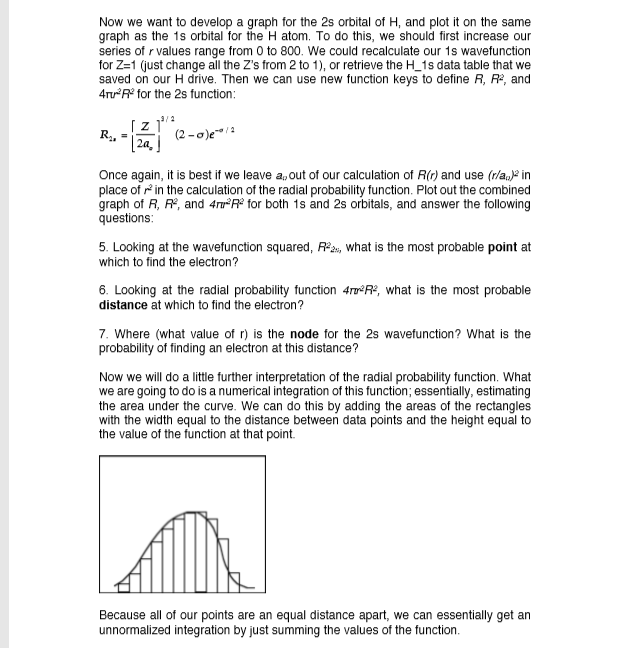 LAB 2: PLOTTING RADIAL WAVEFUNCTIONS In this lab you | Chegg.com