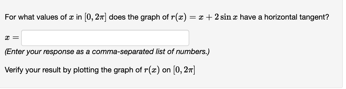 Solved For what values of 2 in (0,21] does the graph of r(2) | Chegg.com