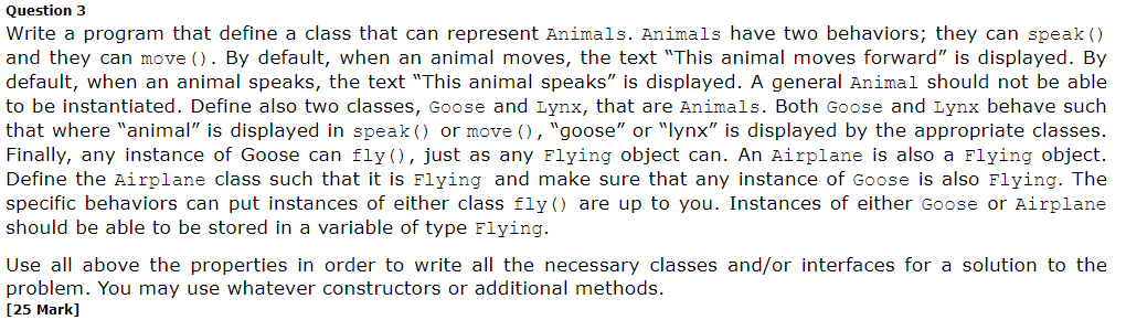 Solved Question 3 Write a program that define a class that | Chegg.com