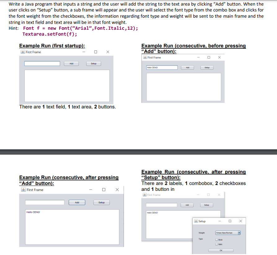Solved Write a Java program that inputs a string and the | Chegg.com
