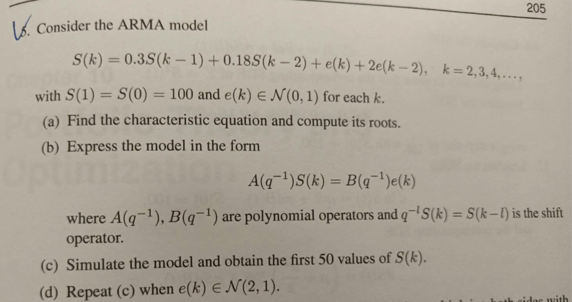 6. Consider the ARMA model | Chegg.com
