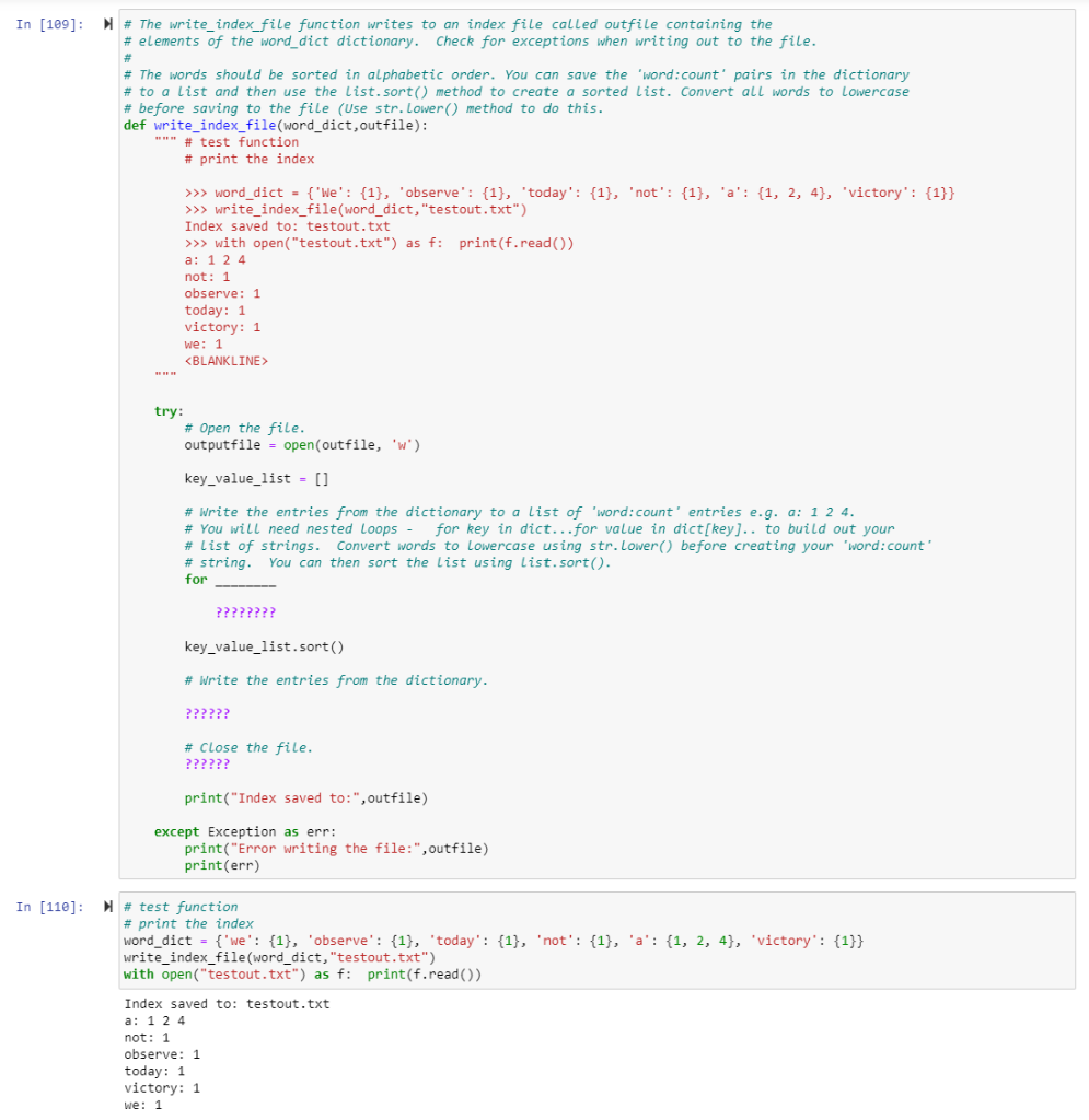 1. Word Index and word count plot Write a program | Chegg.com
