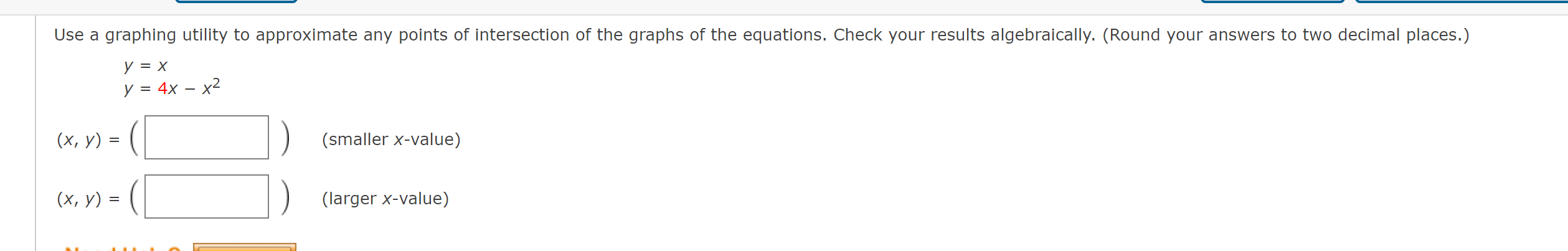 Solved Use a graphing utility to approximate any points of | Chegg.com